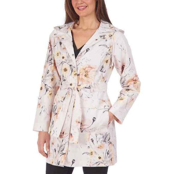 Kensie | Jackets & Coats | Kensie Hooded Waterresist Rain Jacket Trench ...
